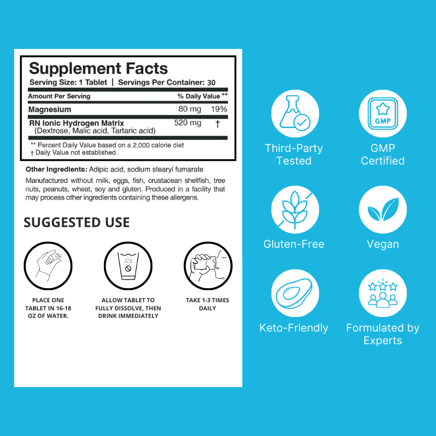 Molecular Hydrogen Tablets – HydroLabs